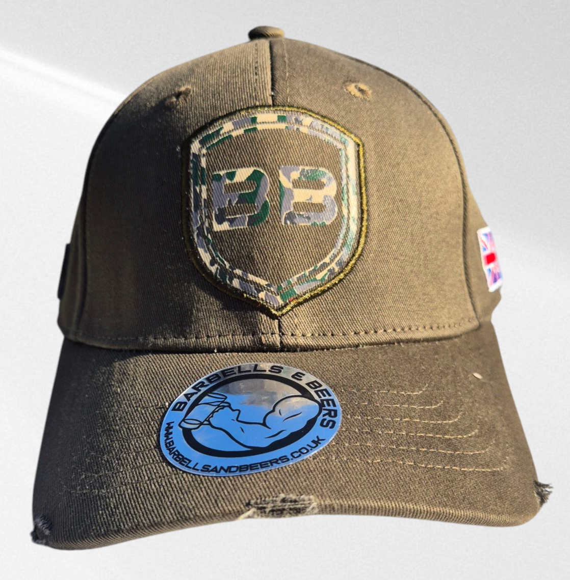 Olive Cam Peak Cap – Barbells & Beers